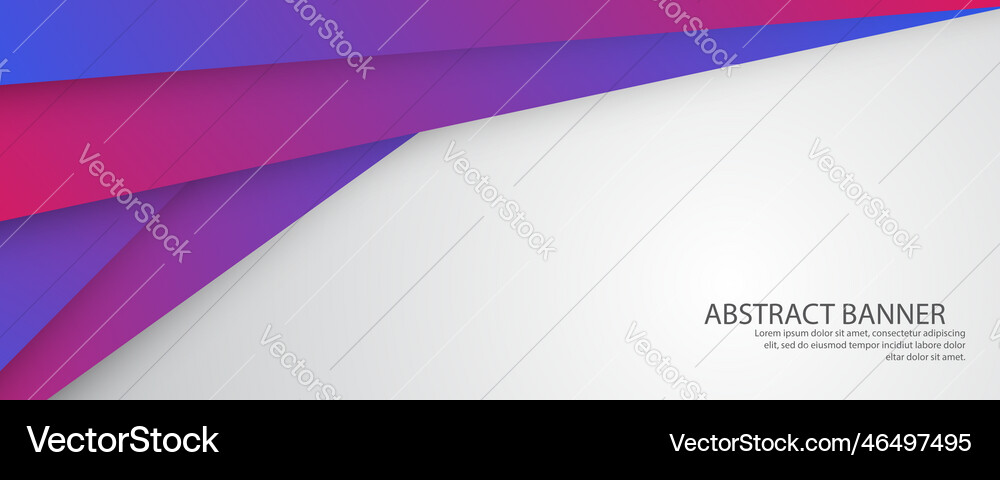 Geometric business style presentation banner Vector Image