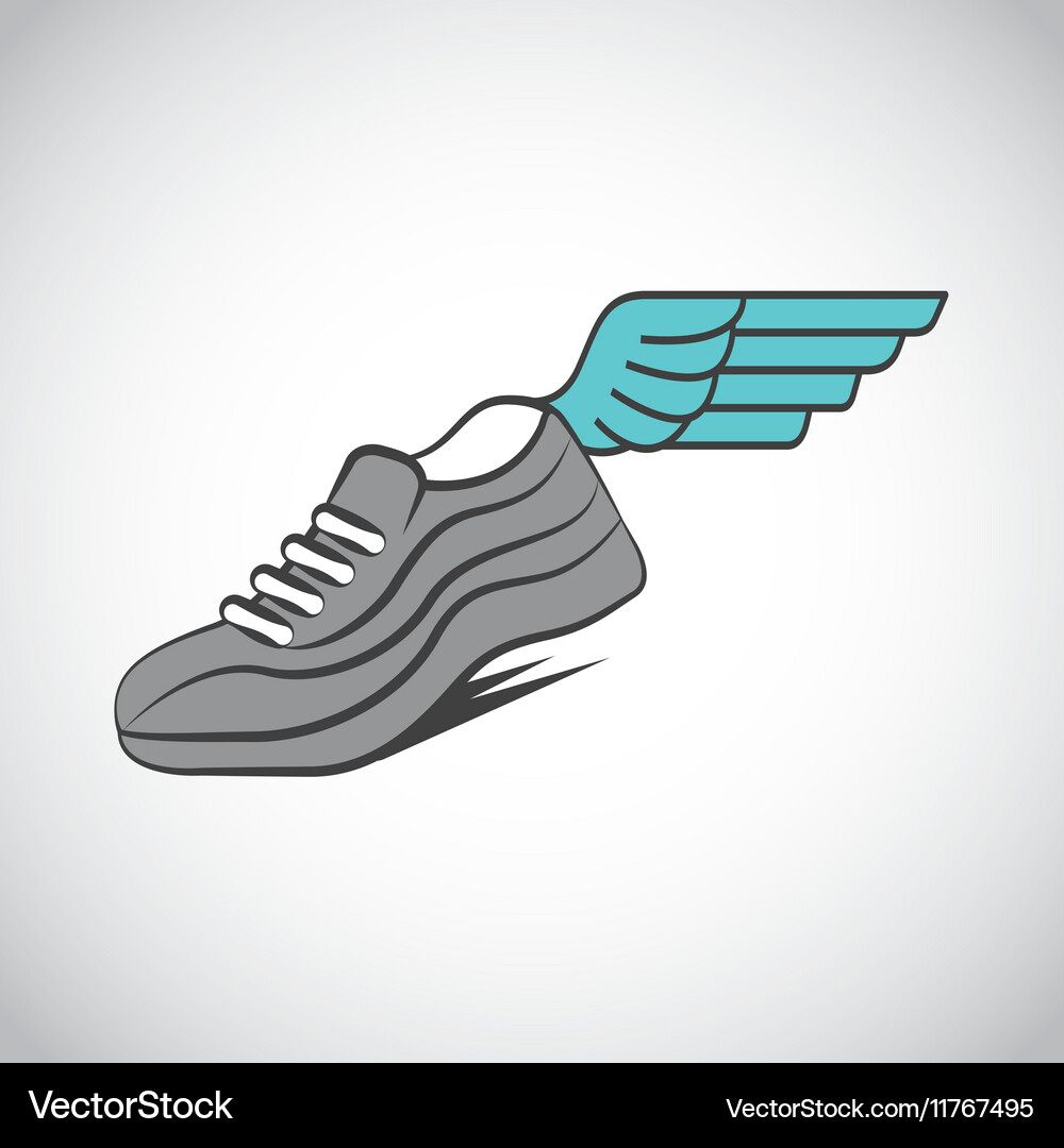 Sport running shoes Royalty Free Vector Image - VectorStock