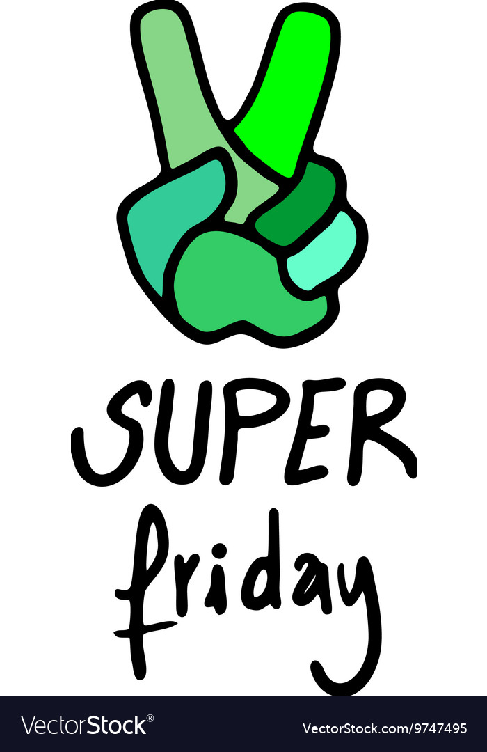 Super friday message Royalty Free Vector Image