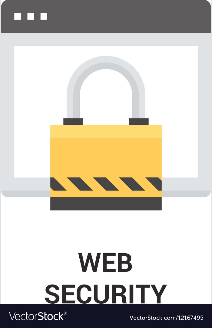 Web security icon Royalty Free Vector Image - VectorStock