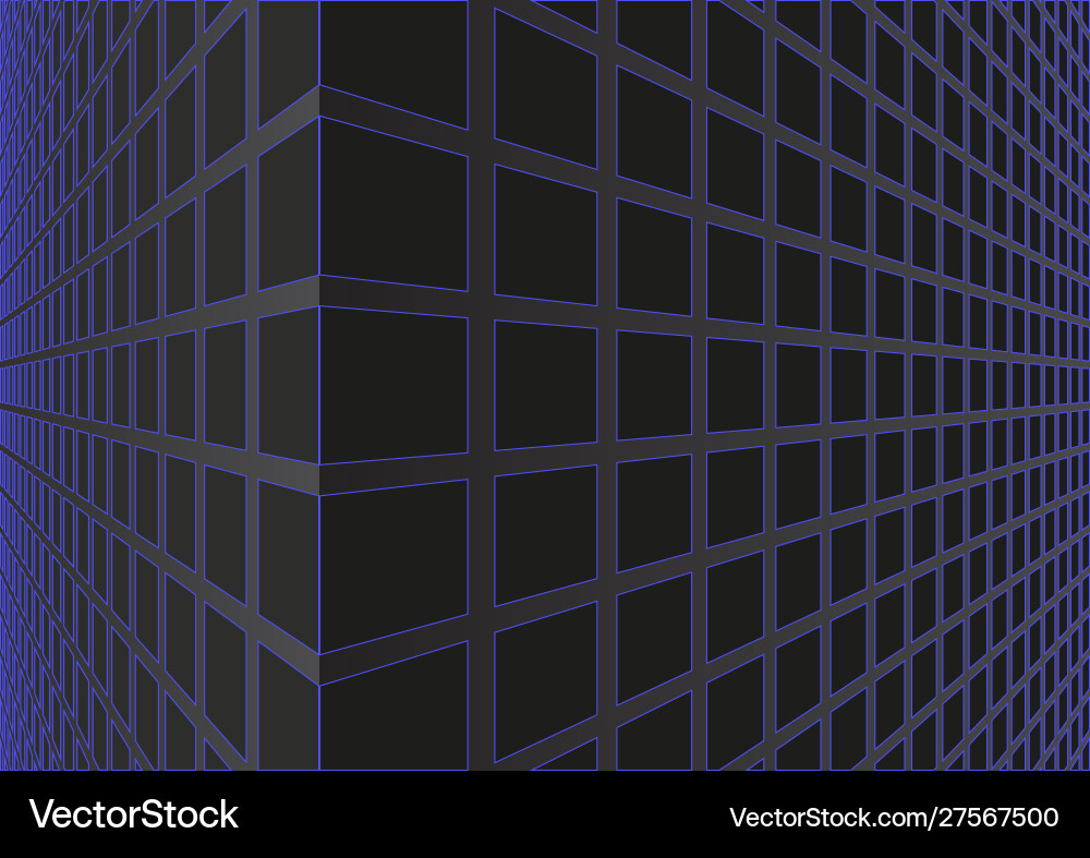 3d background geometrical shapes with perspective Vector Image