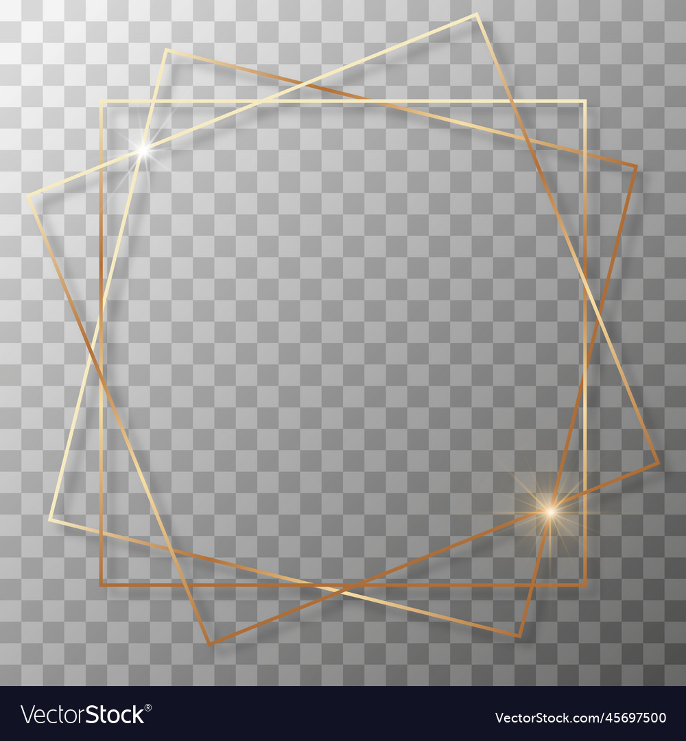 Golden abstract square Royalty Free Vector Image