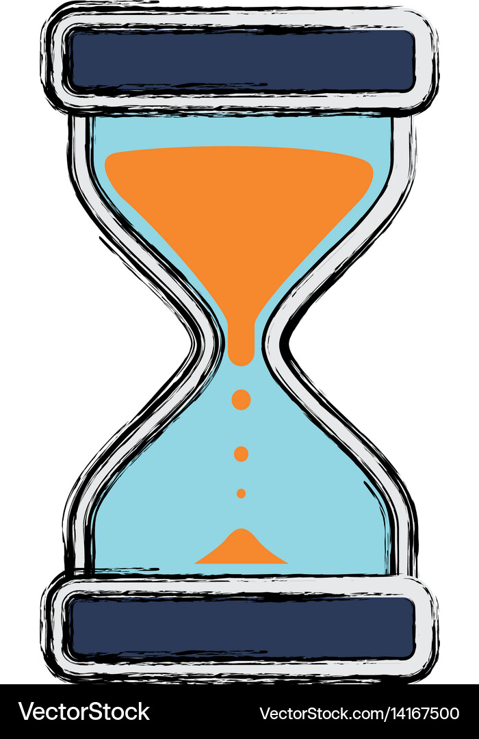 Hourglass antique instrument Royalty Free Vector Image