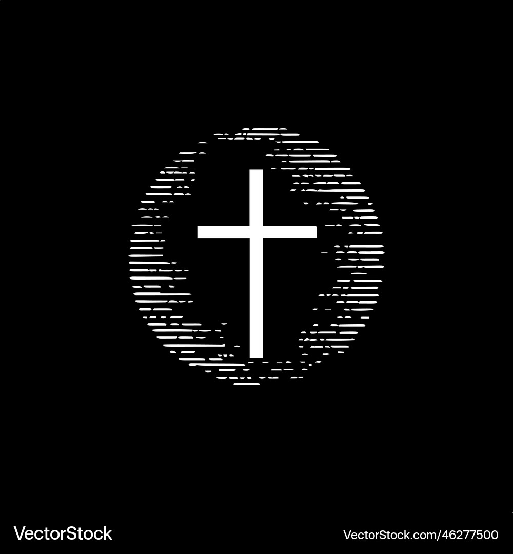 Minimalistic logo template white icon Royalty Free Vector