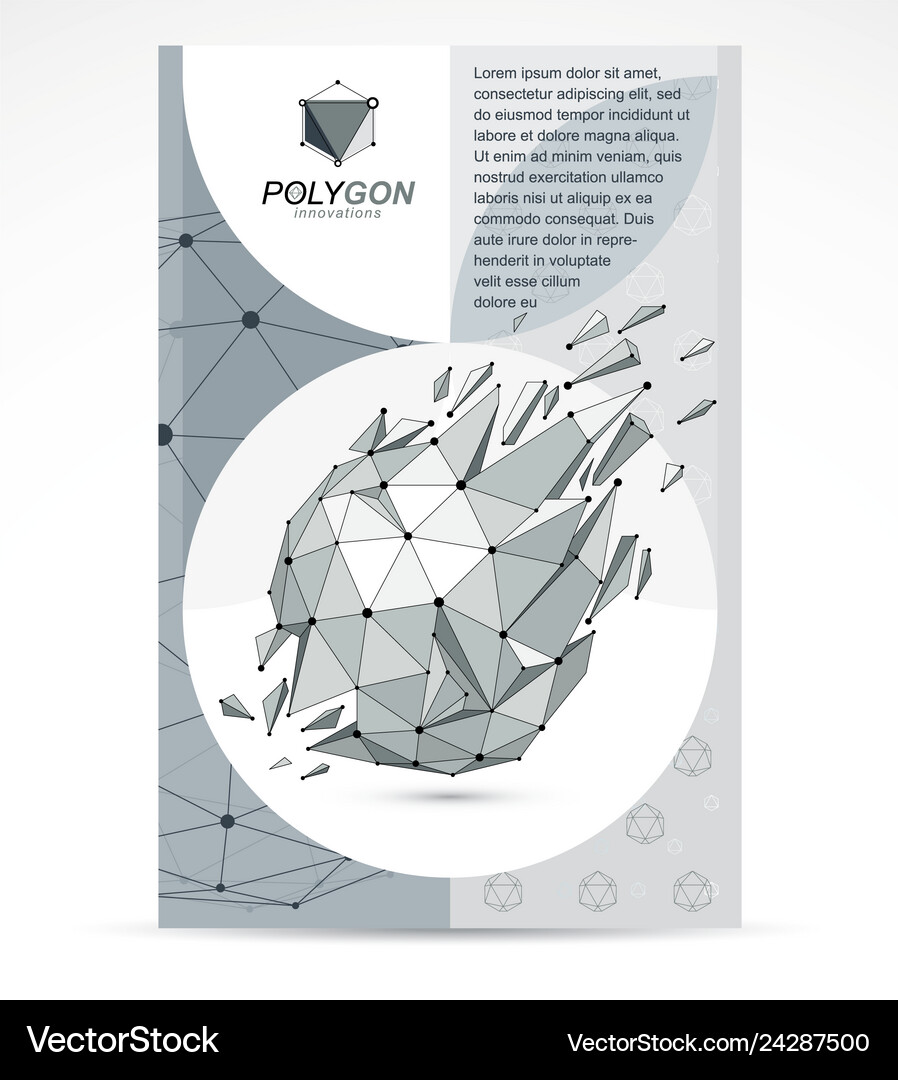 New technology theme booklet cover design front Vector Image