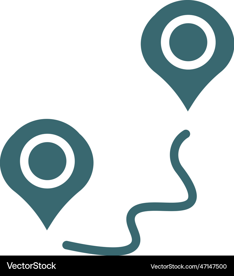 Path icon filled icon from social media Royalty Free Vector