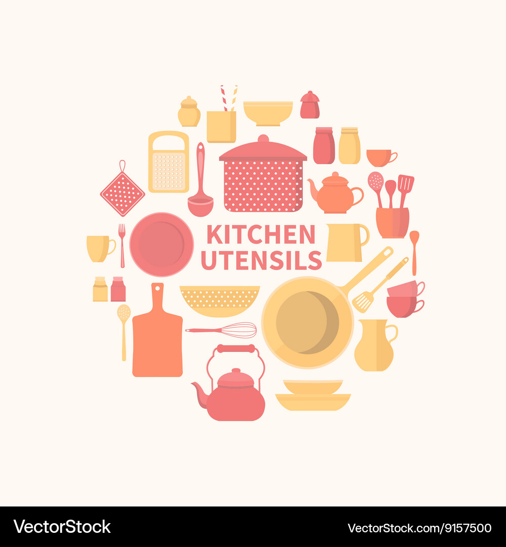 Set of kitchen icons Royalty Free Vector Image