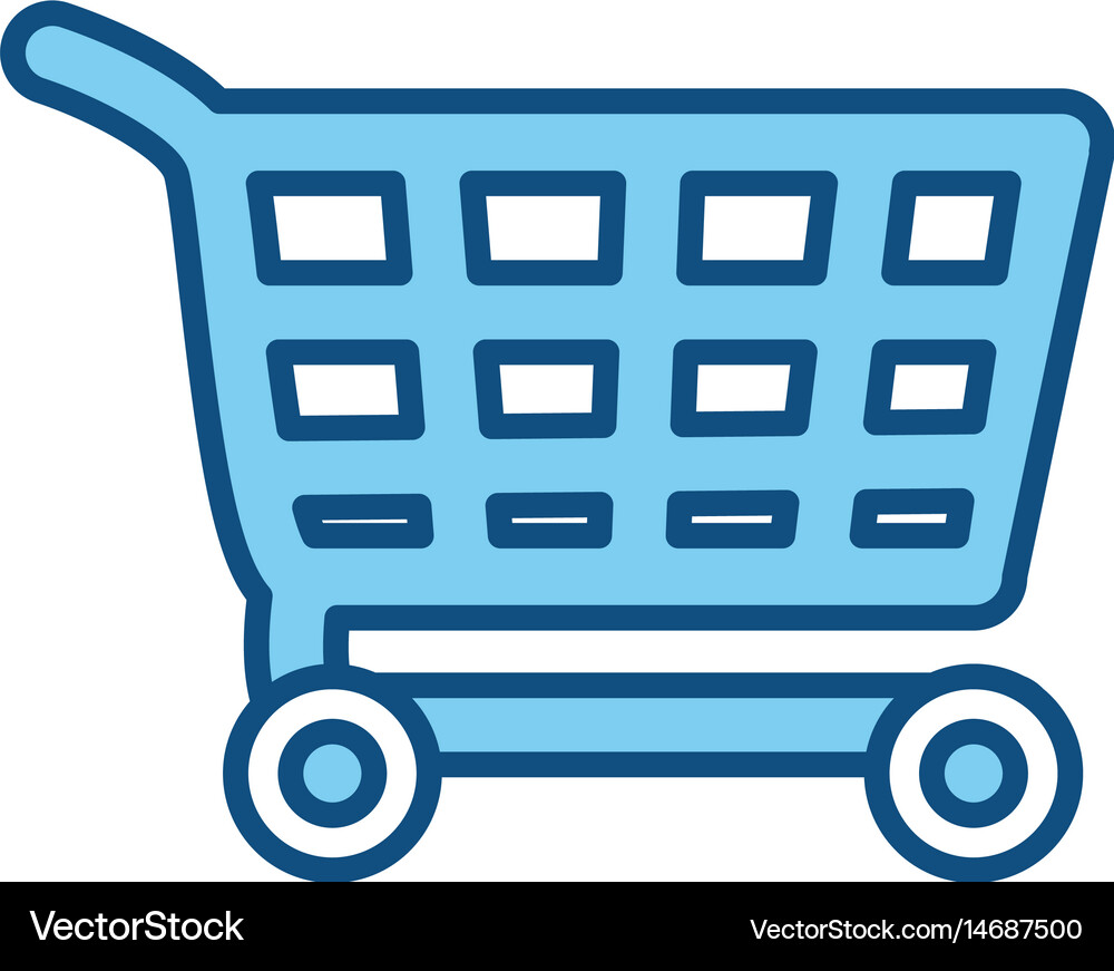 Shopping cart symbol Royalty Free Vector Image