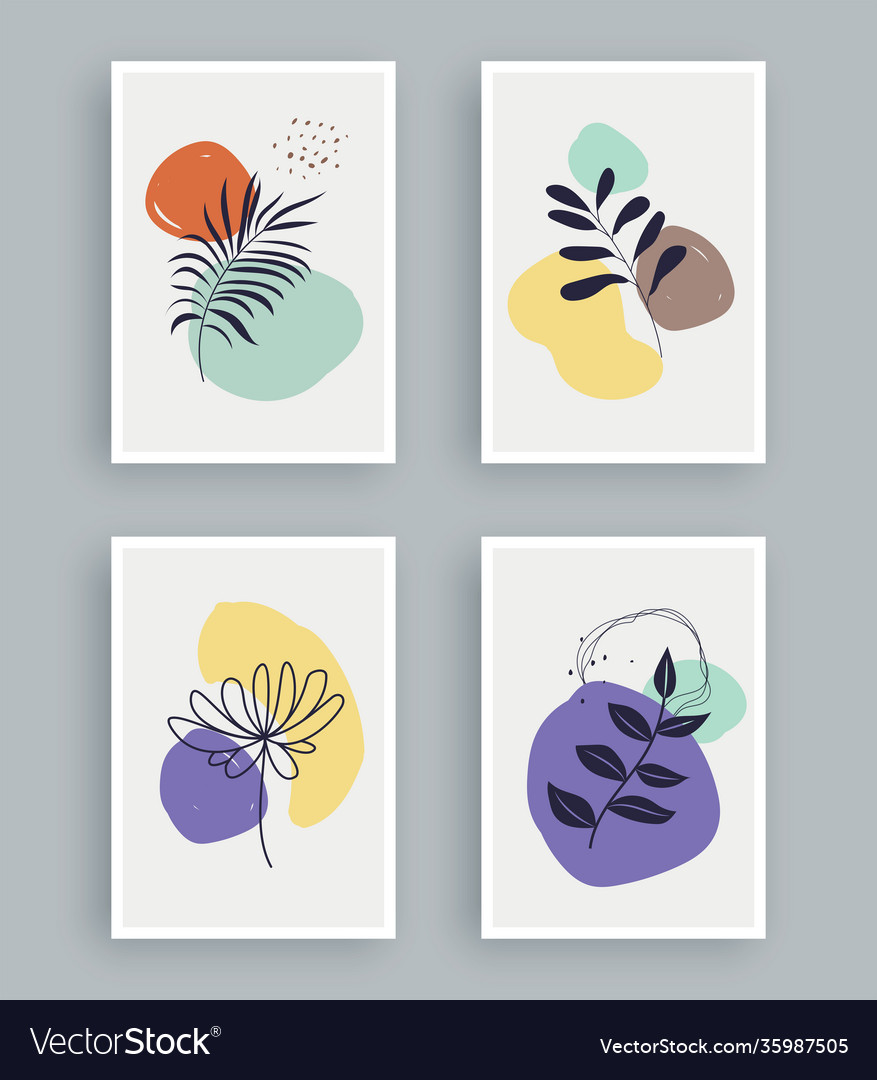 Abstract art painting with pastel colors Vector Image