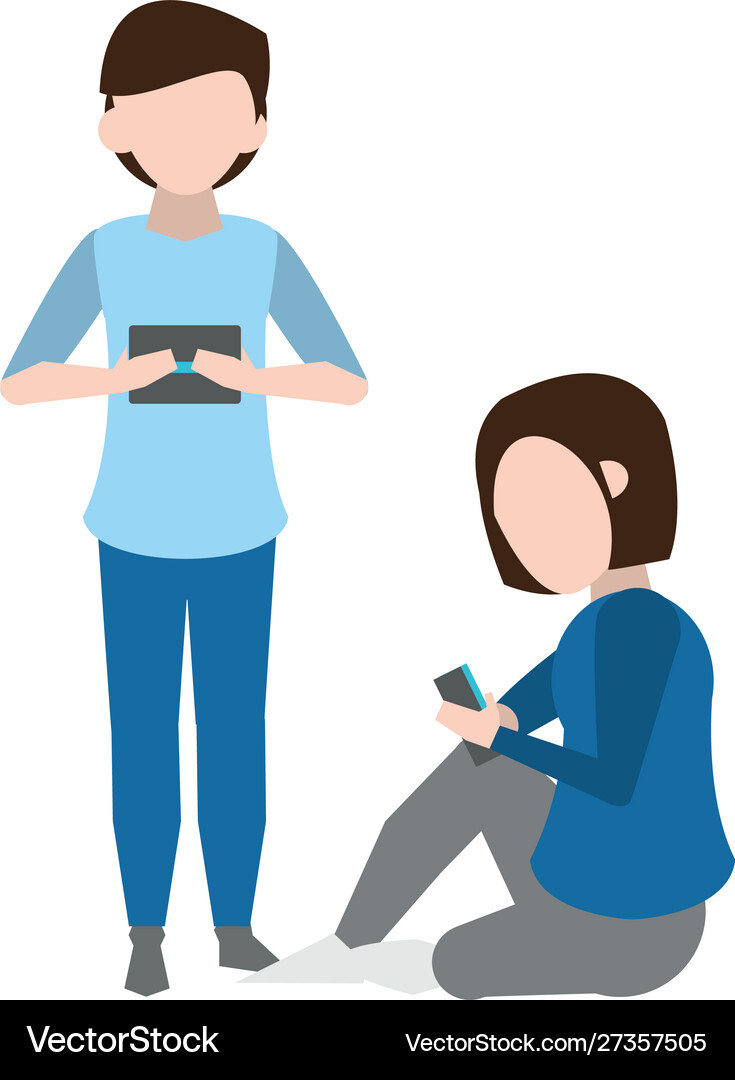 Avatar woman and technology design Royalty Free Vector Image