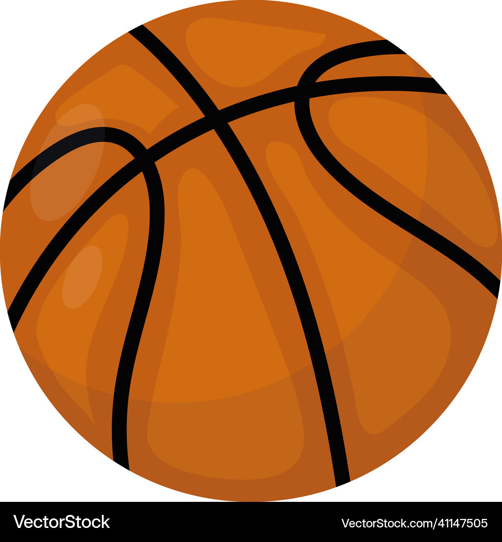 Basketball ball sport Royalty Free Vector Image