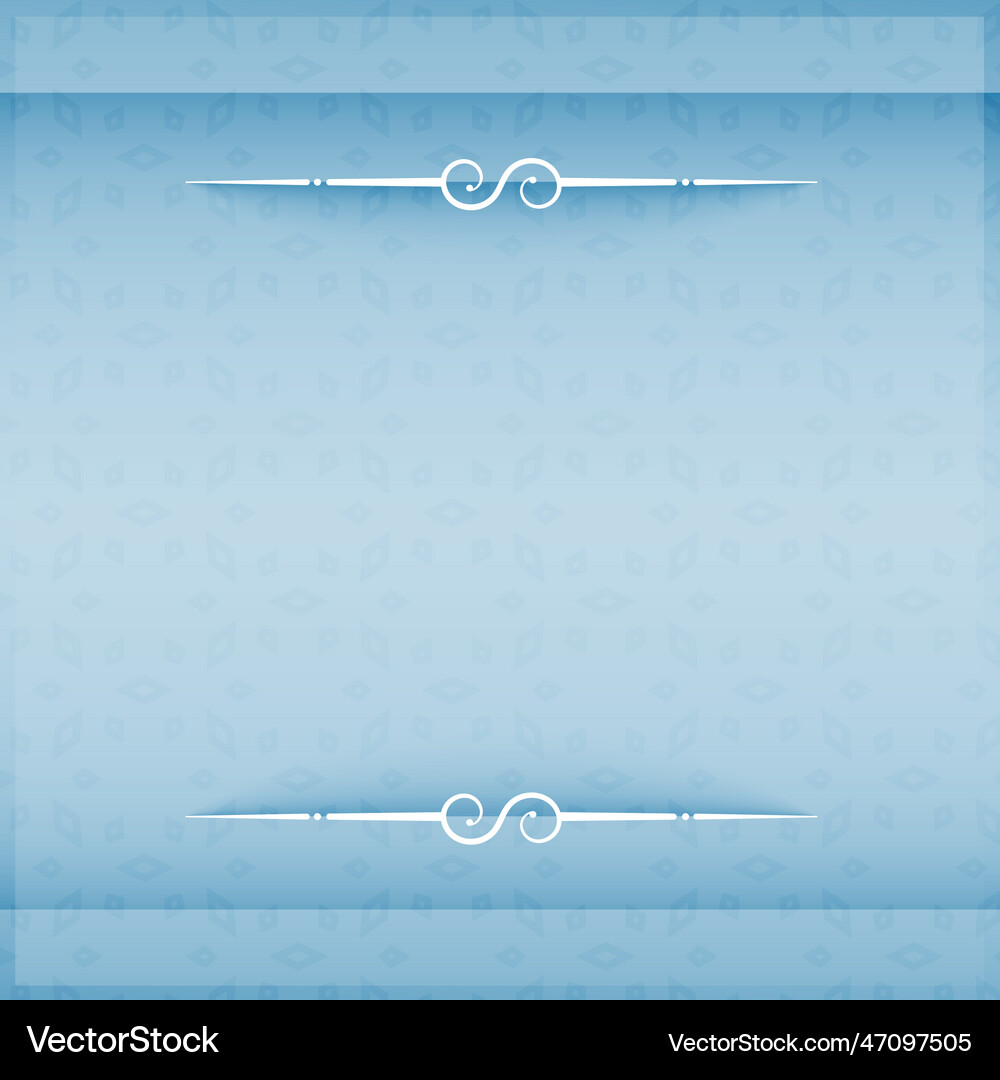 Ethnic indian floral border background with text Vector Image