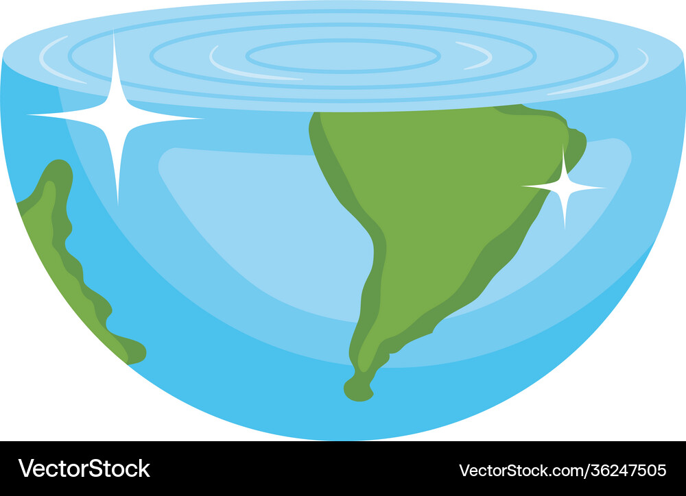 Half earth planet icon colorful design Royalty Free Vector