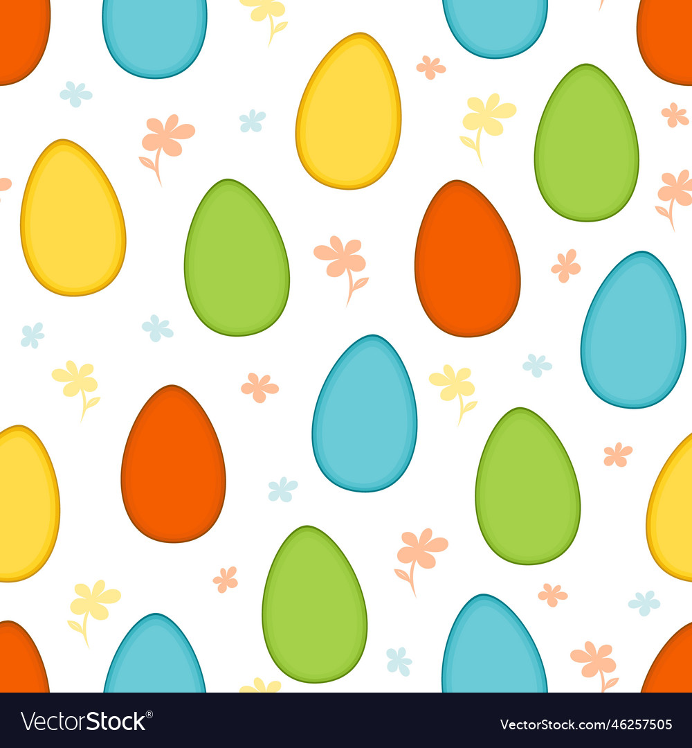 Seamless easter pattern Royalty Free Vector Image
