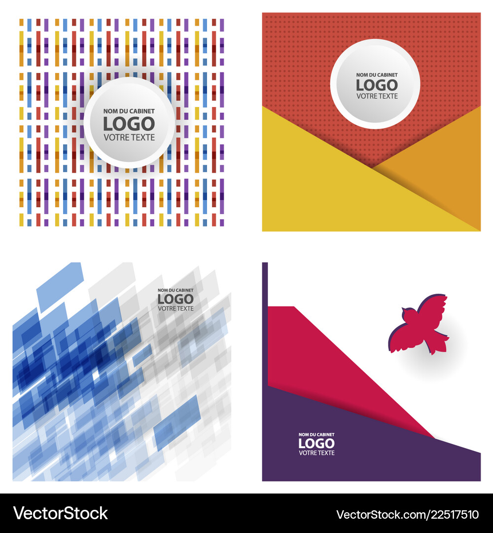 Colorful geometric background simple shapes Vector Image