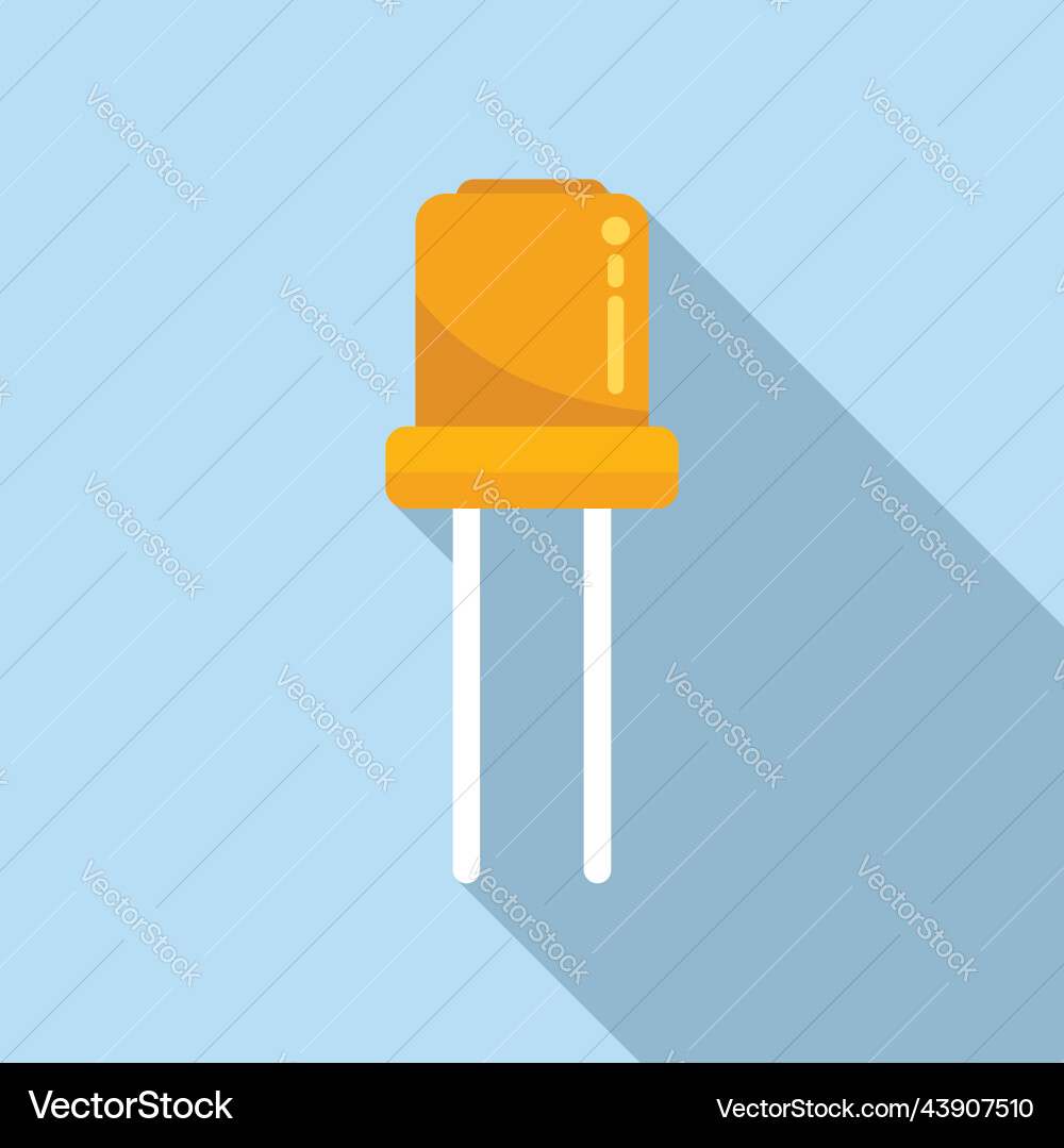 Electricity resistor icon flat electric circuit Vector Image
