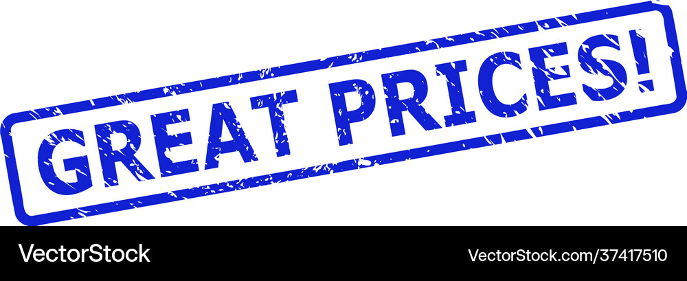 Great prices exclamation watermark with grunge Vector Image