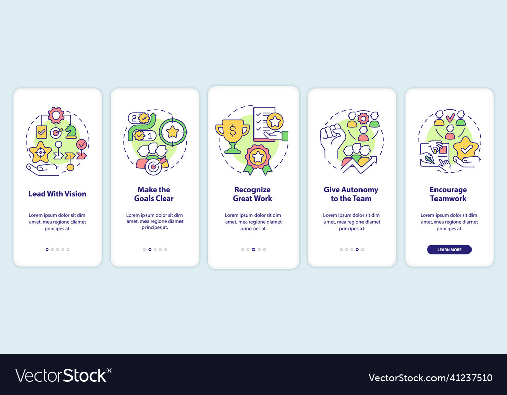 Improving employee motivation onboarding mobile Vector Image Improving employee motivation onboarding mobile Vector Image