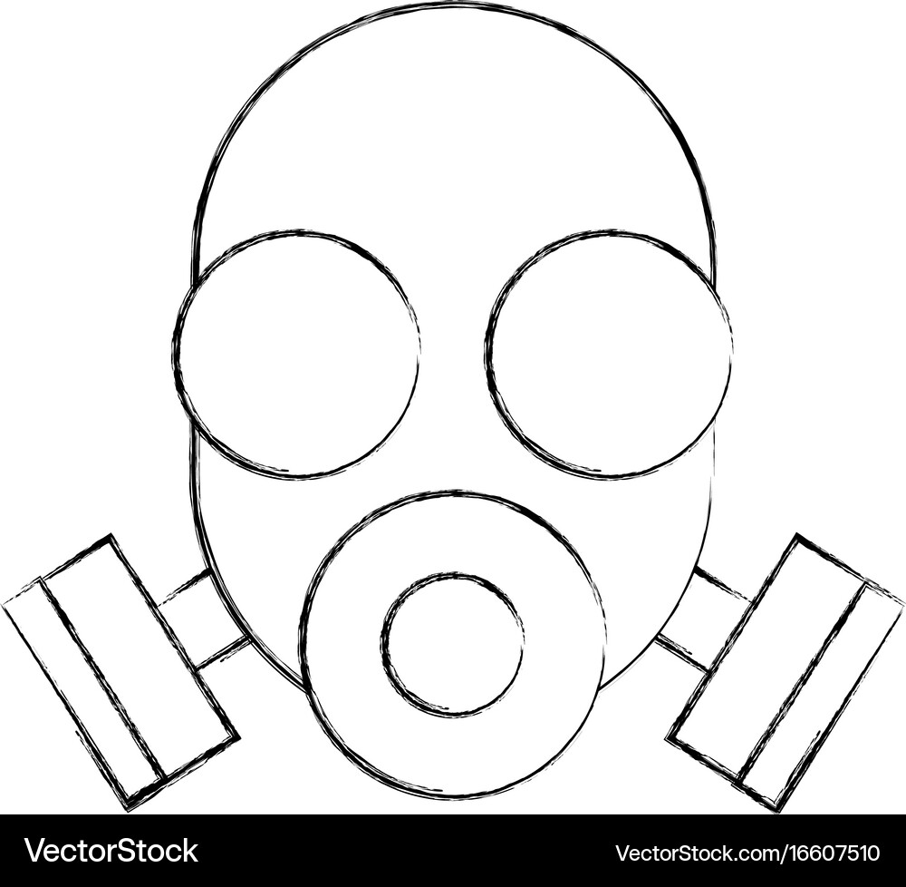 Laboratory mask isolated icon Royalty Free Vector Image