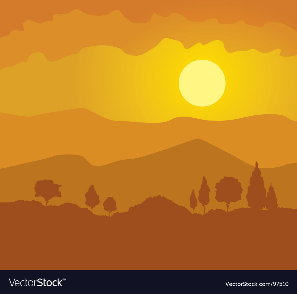 Landscape Royalty Free Vector Image - VectorStock