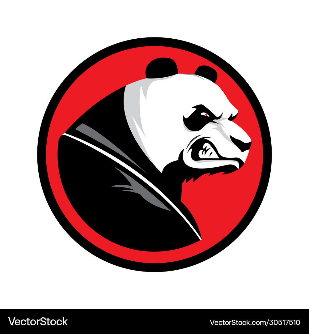 Panda logo design concept Royalty Free Vector Image