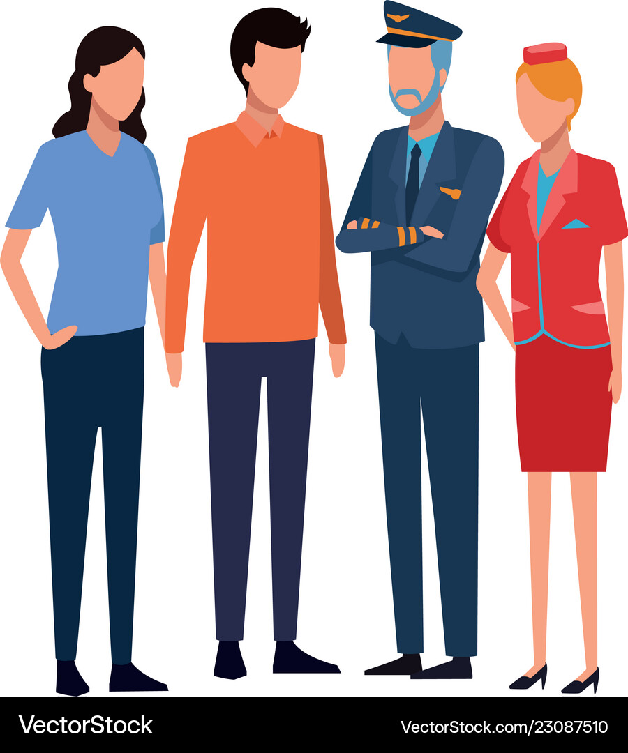 People job and occupation Royalty Free Vector Image