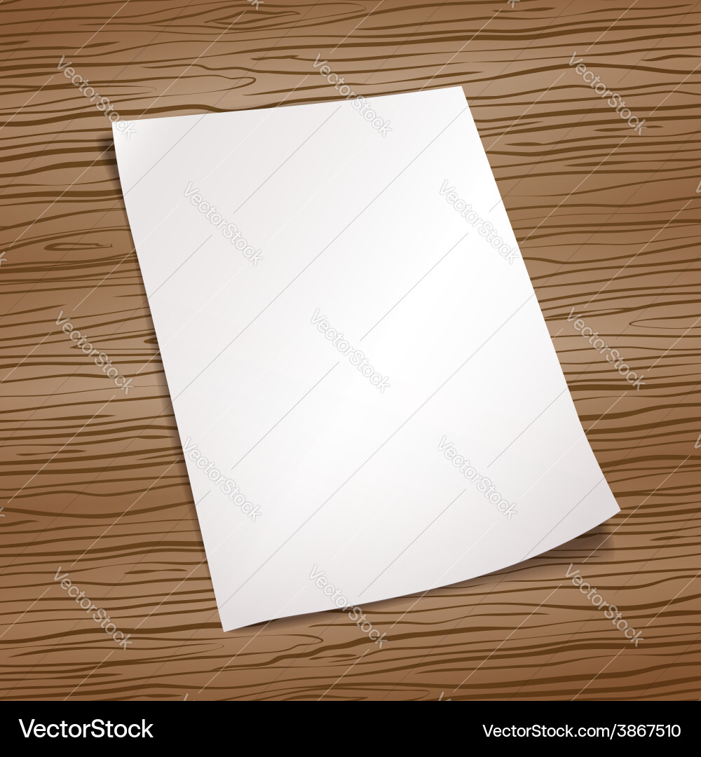 Sheet of paper Royalty Free Vector Image - VectorStock