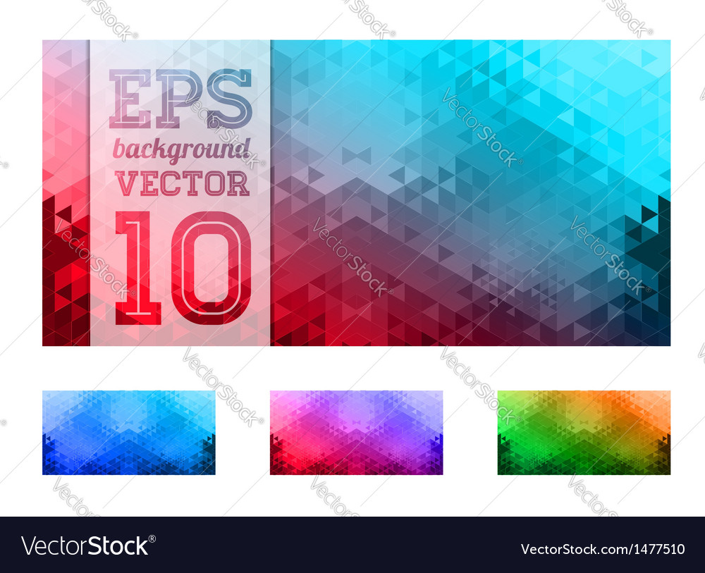 Triangle retro background Royalty Free Vector Image
