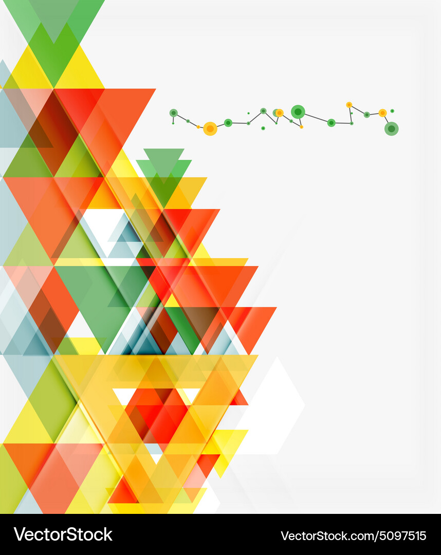 Clean colorful unusual geometric pattern design Vector Image