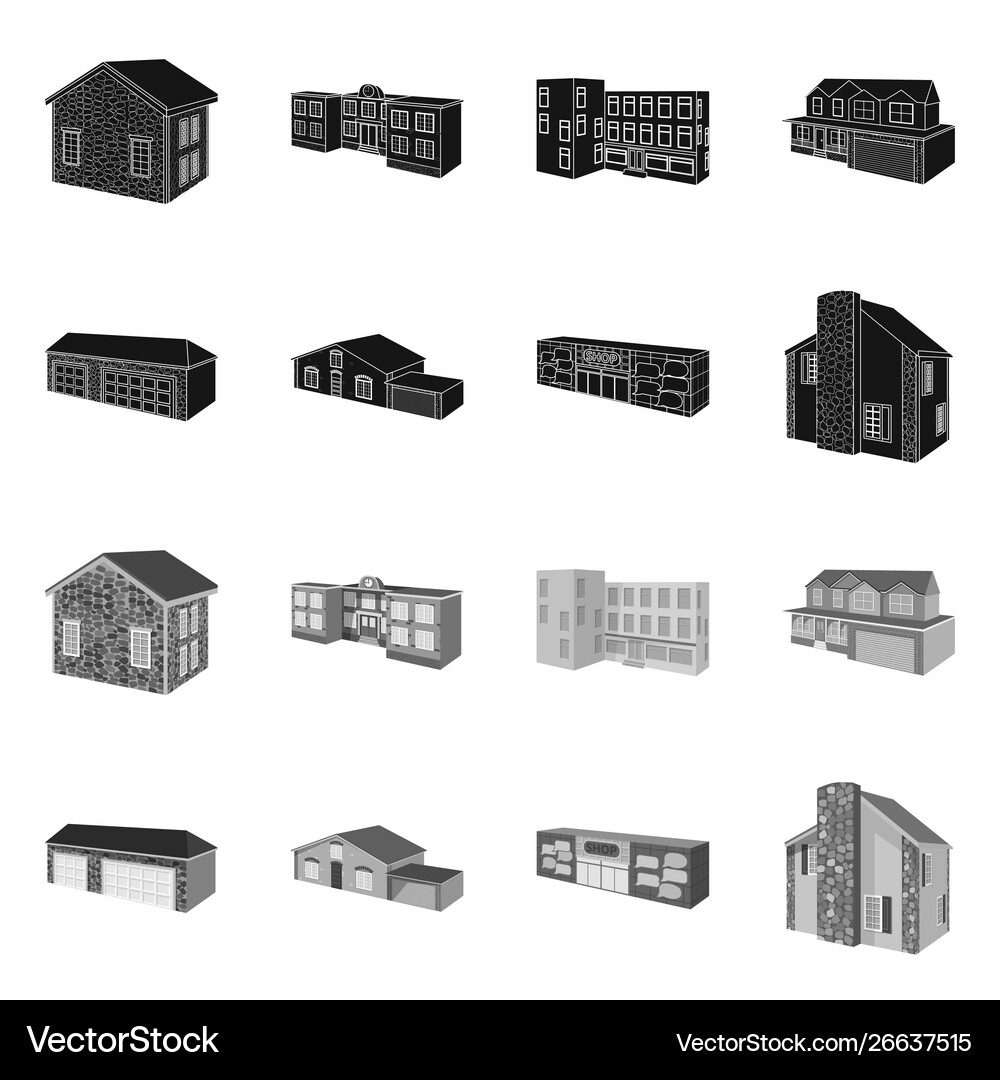Design facade and housing symbol Royalty Free Vector Image