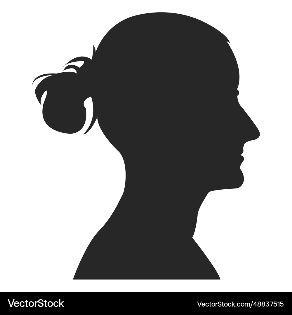 Female profile avatar 2 Royalty Free Vector Image