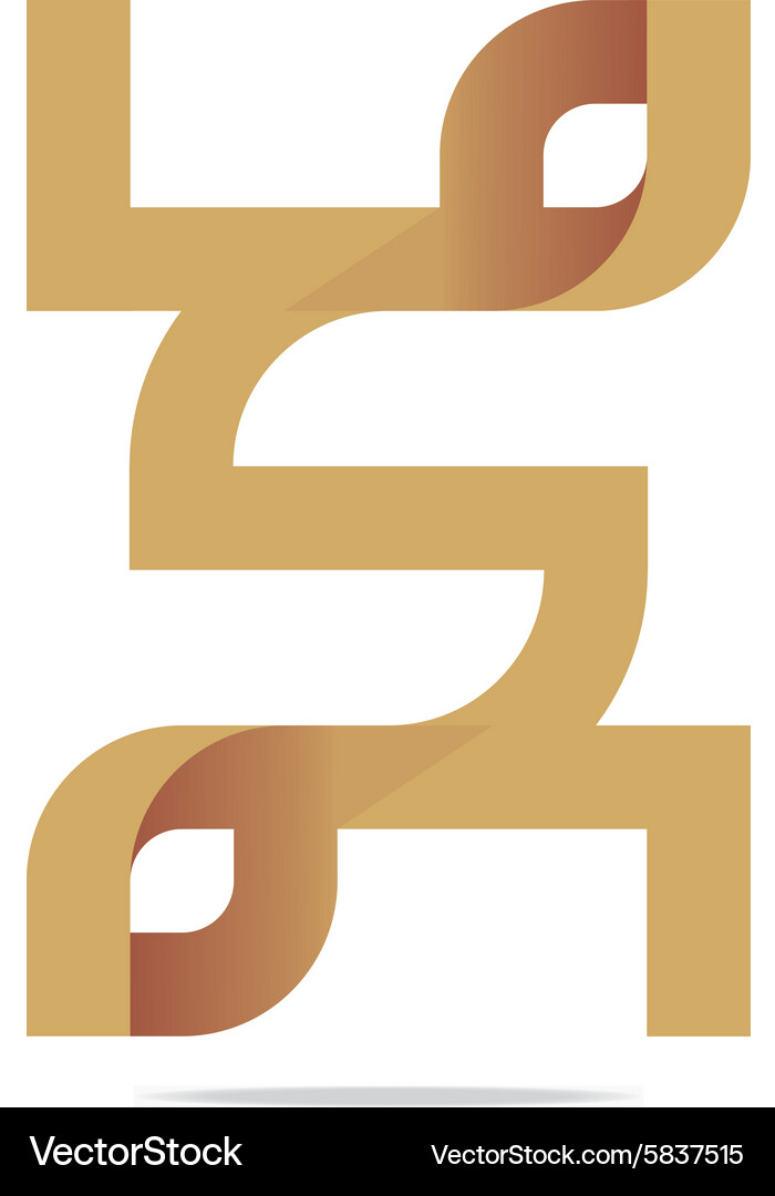 Logo letter infinity alphabet lettering s design Vector Image