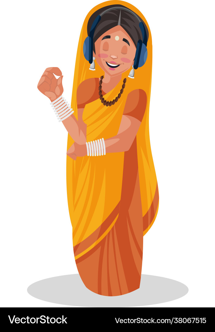 Priestess cartoon character Royalty Free Vector Image