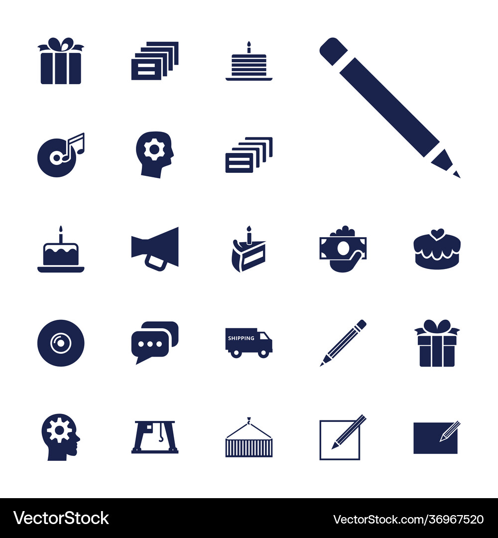 22 pictograph icons Royalty Free Vector Image - VectorStock