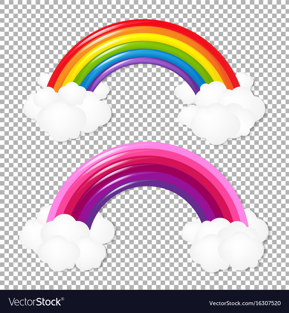 Colorful rainbow set Royalty Free Vector Image