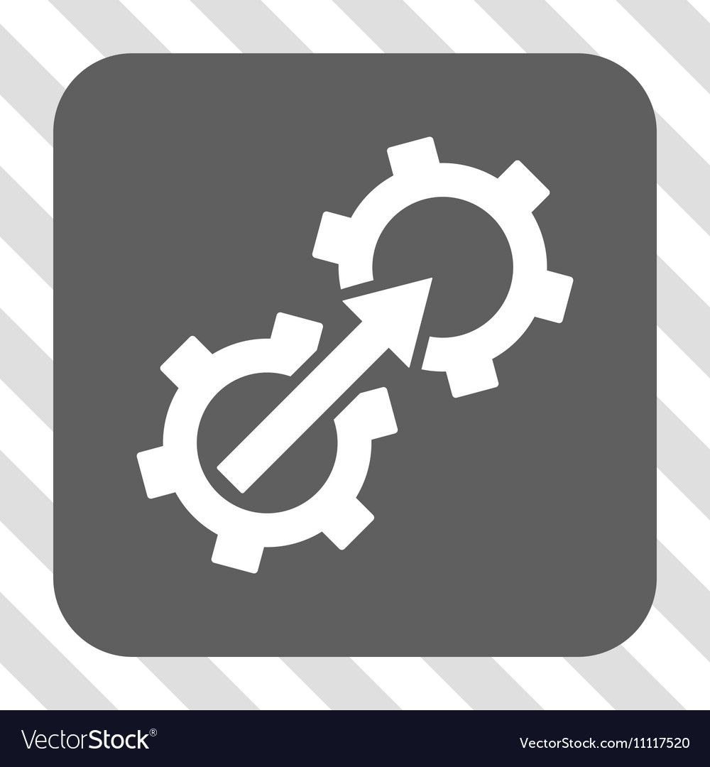 Gear Integration Rounded Square Button Royalty Free Vector Gear Integration Rounded Square Button Royalty Free Vector