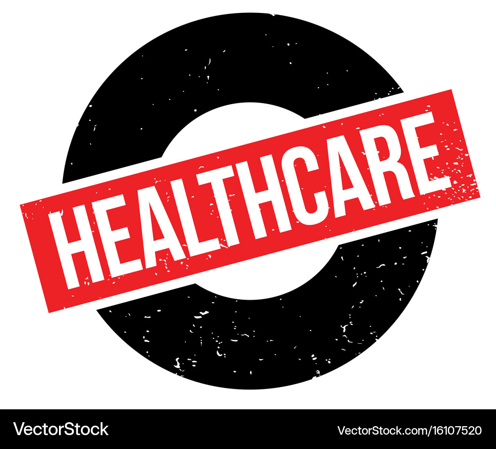 Healthcare rubber stamp Royalty Free Vector Image