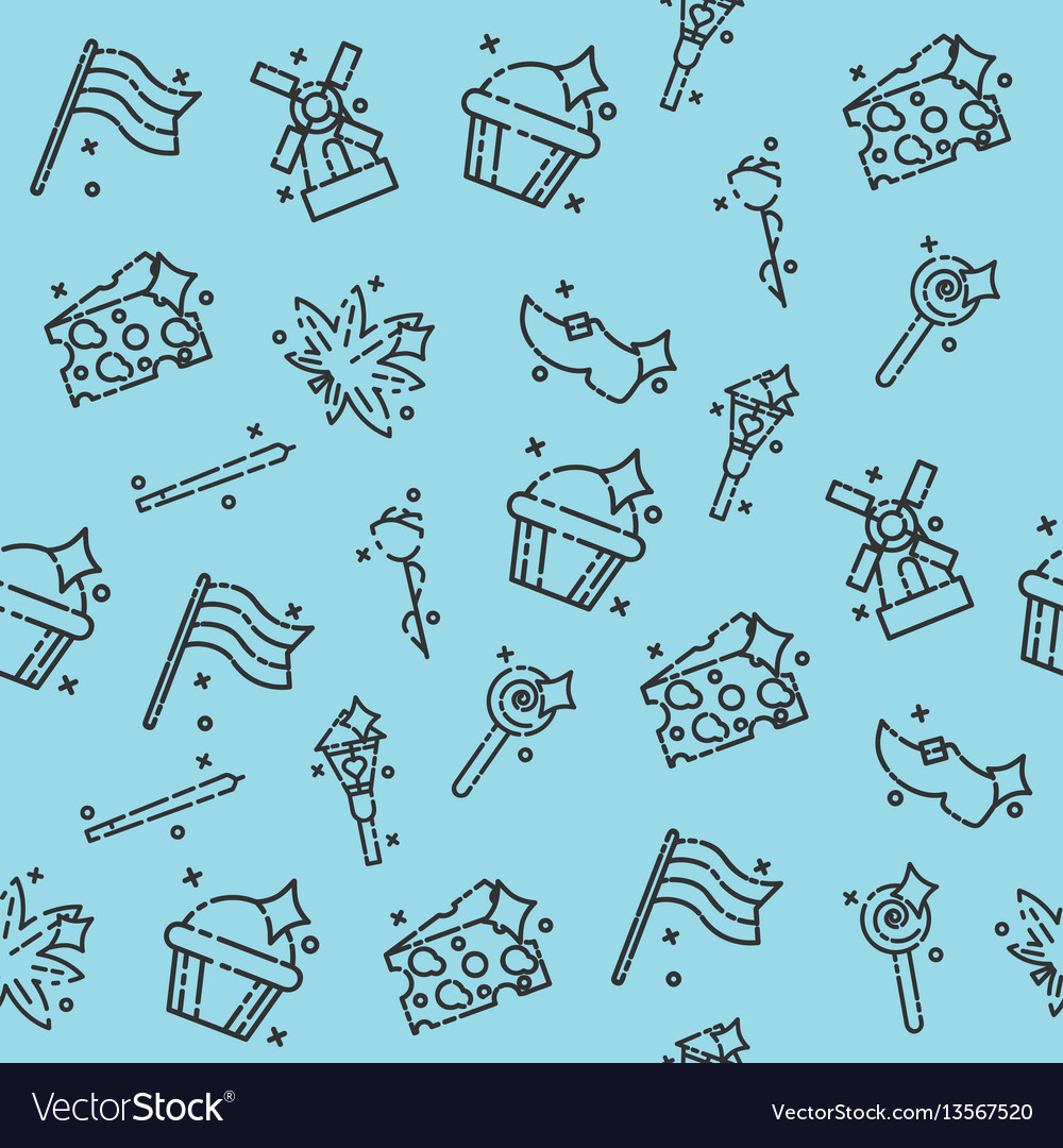 Holland concept pattern Royalty Free Vector Image Holland concept pattern Royalty Free Vector Image