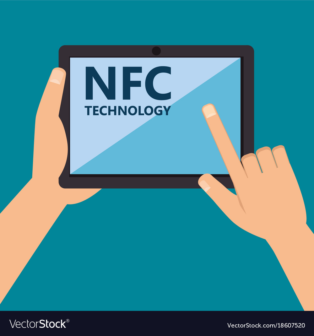 Nfc technology concept design Royalty Free Vector Image Nfc technology concept design Royalty Free Vector Image