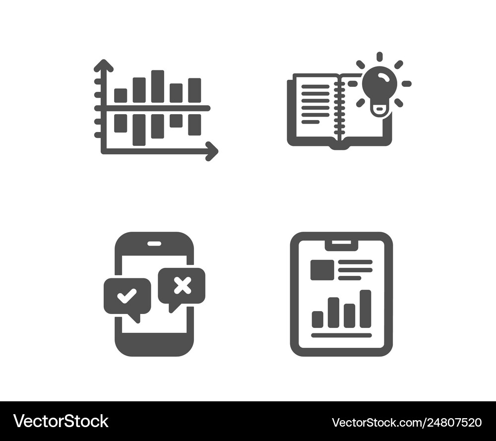Product knowledge diagram chart and phone survey Vector Image