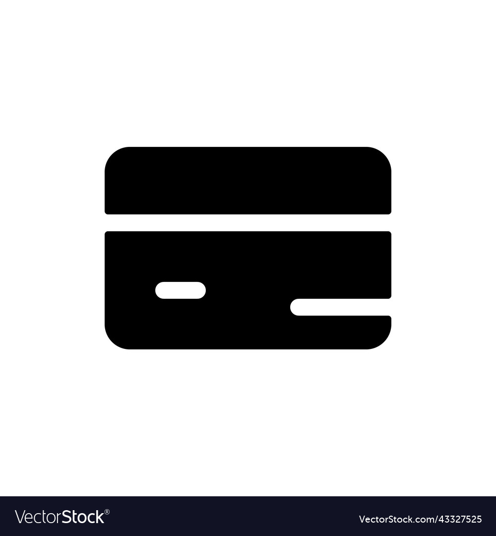 Close bank account black glyph ui icon Royalty Free Vector