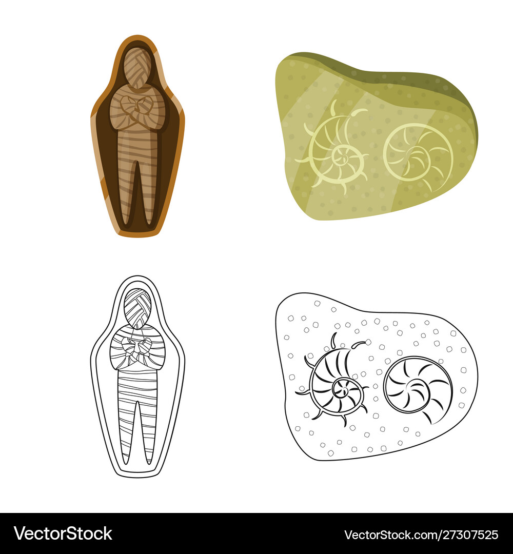 Design story and items icon set Royalty Free Vector Image