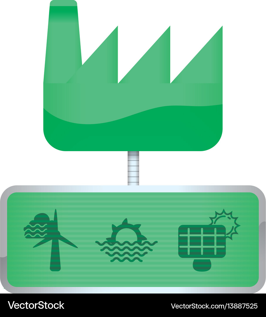 Environment and industrial energy Royalty Free Vector Image