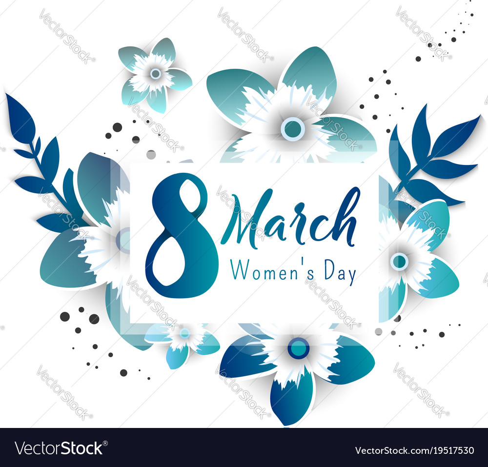 8 march happy womens day Royalty Free Vector Image