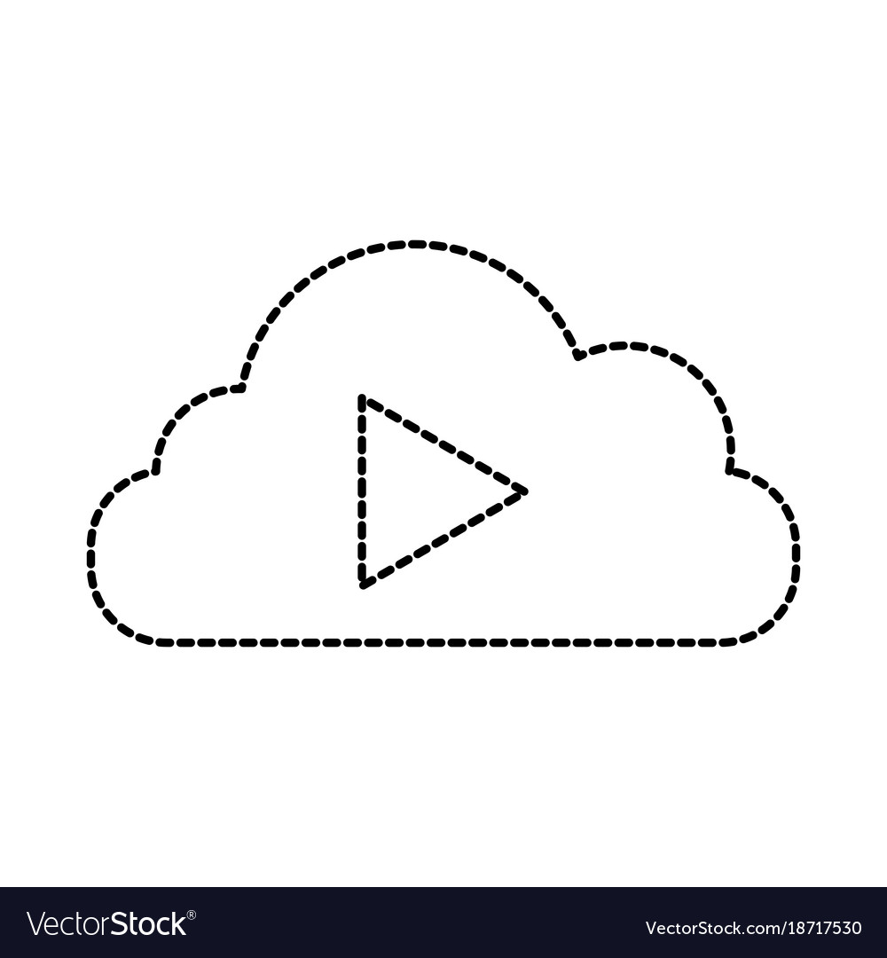 Cloud computing play movie online Royalty Free Vector Image Cloud computing play movie online Royalty Free Vector Image