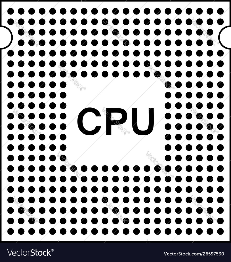 Cpu icon Royalty Free Vector Image - VectorStock