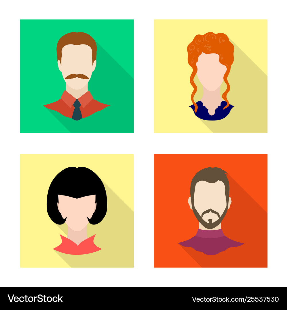 Design avatar and dummy sign collection Royalty Free Vector