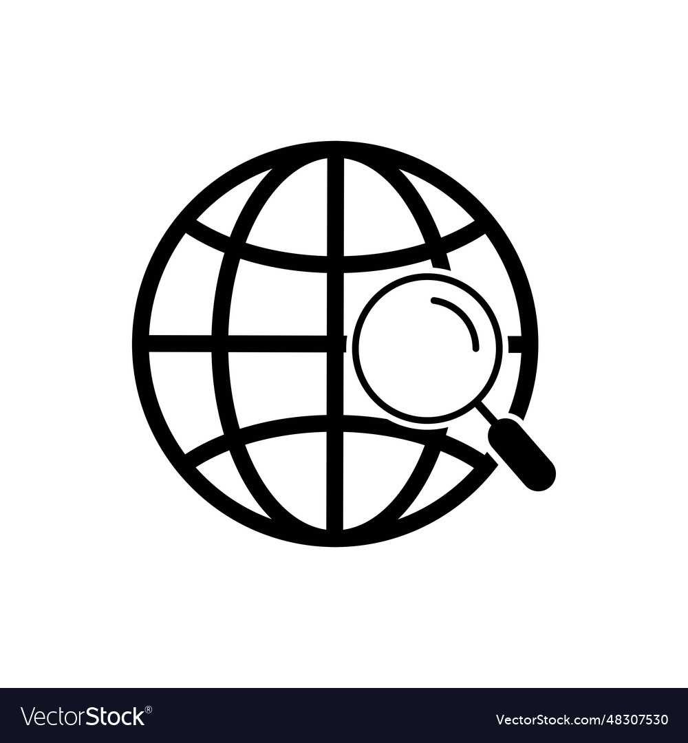 Internet - globe icon design template Royalty Free Vector