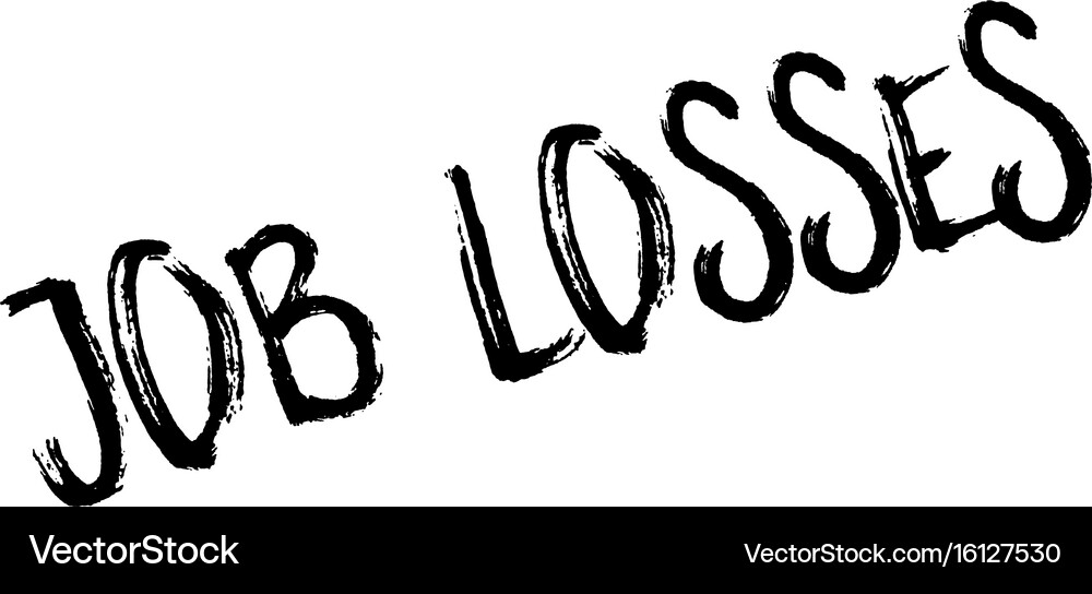 Job losses rubber stamp Royalty Free Vector Image