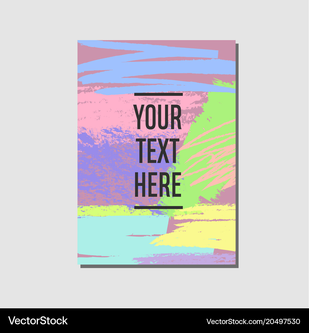 Pastel fashion design template Royalty Free Vector Image
